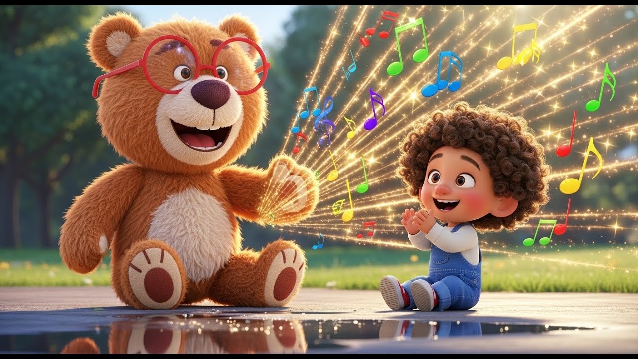 Mi osito de peluche llevaba gafas de sol | Canción Infantil Divertida y ...