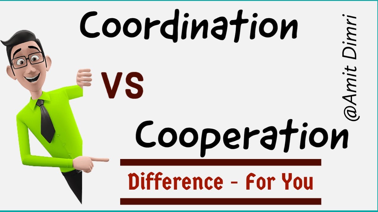 Coordination and Cooperation - Difference By Amit Dimri #BusinessStudies - YouTube