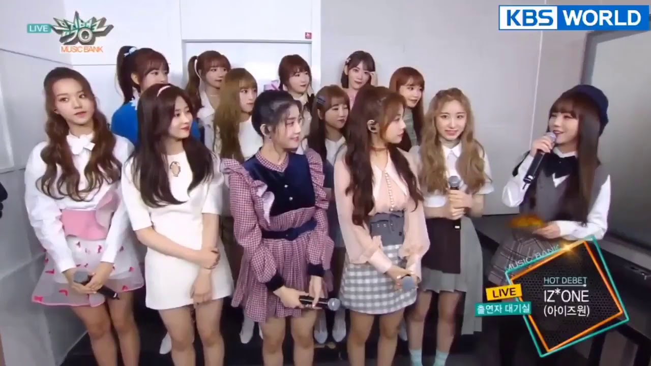 IZONE MUSIC BANK INTERVIEW (021118) DEBUT STAGE!!! - YouTube