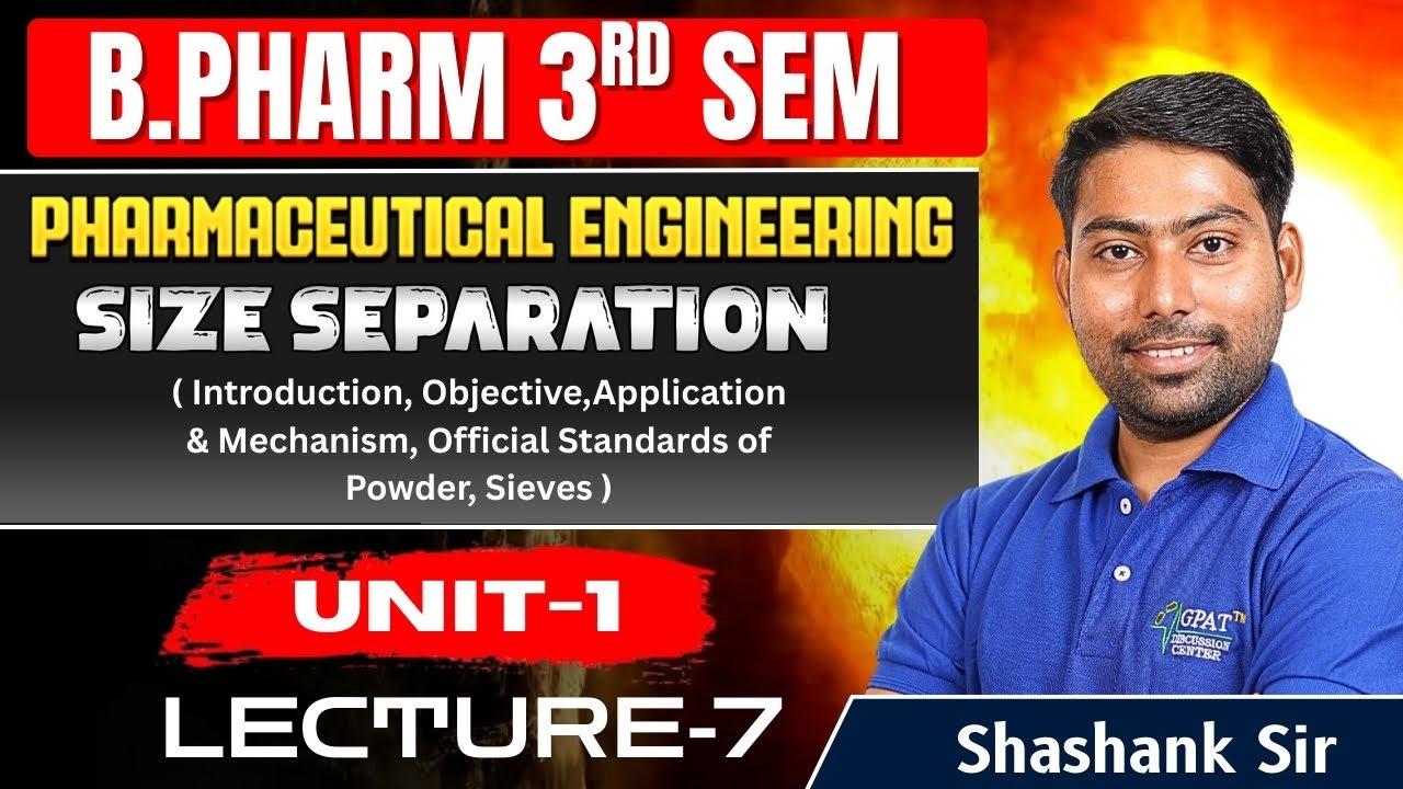 SIZE SEPARATION (Introduction, Application & Objective, Mechanism ...