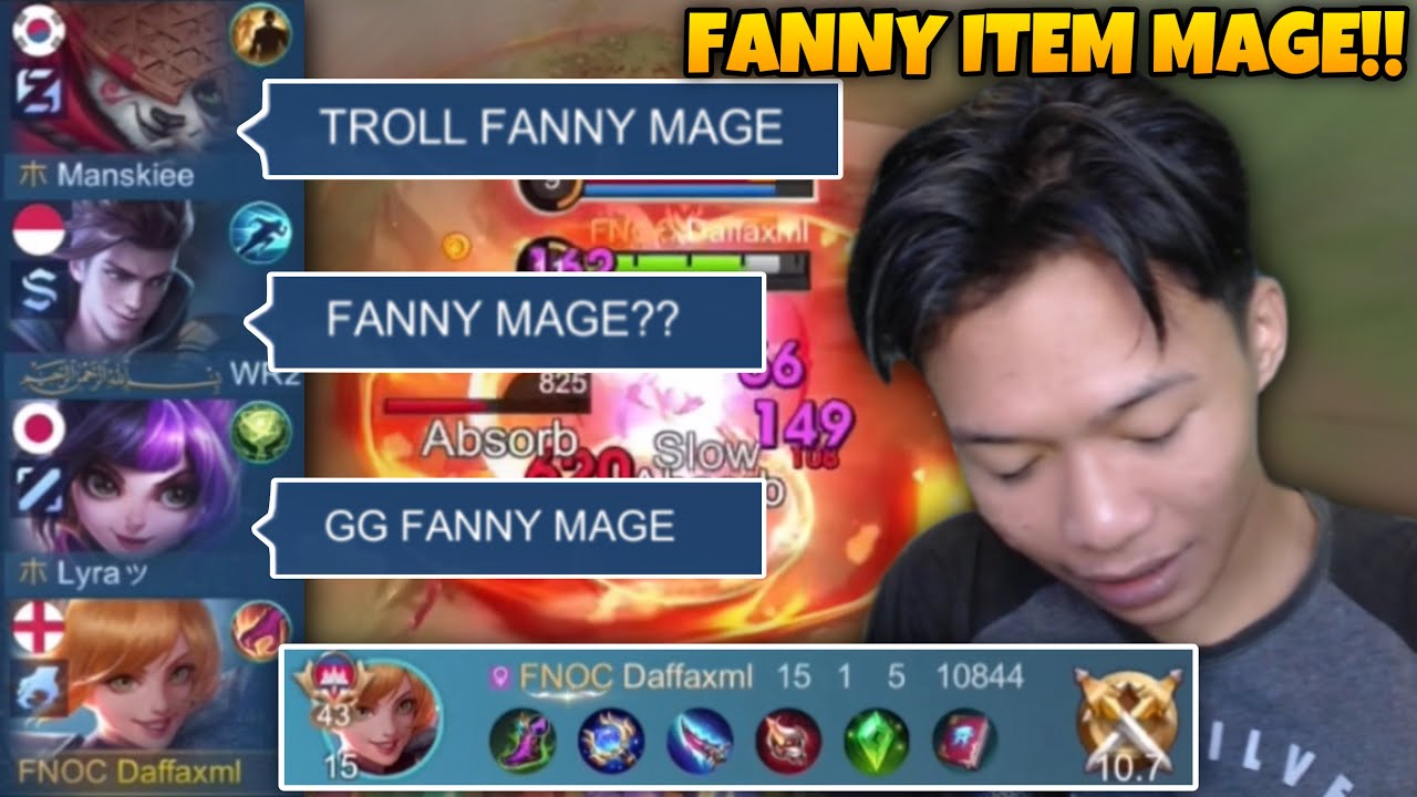 GAMEPLAY FANNY ITEM MAGE!! META BARU FANNY MAGE ?!! - YouTube