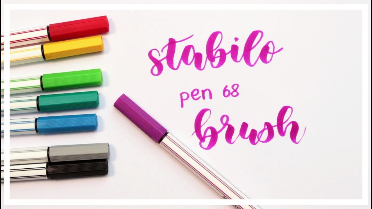 Stabilo Brush Pens for Lettering - YouTube