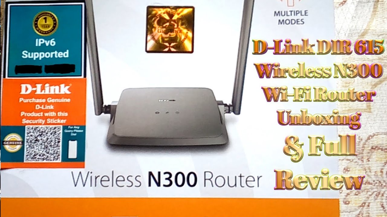 D-Link DIR 615 Wireless N300 Wi-Fi Router Unboxing || Best Budget WiFi ...