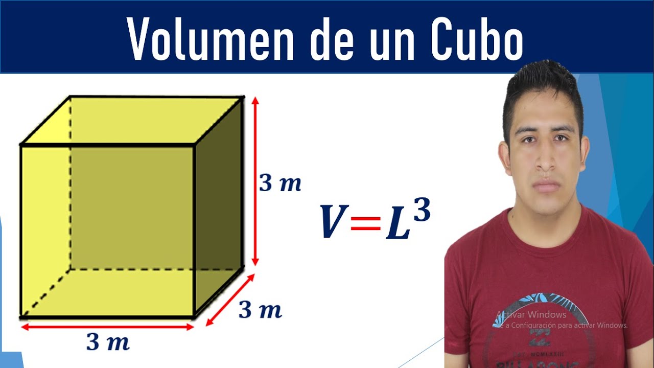 Como Calcular el VOLUMEN DE UN CUBO - YouTube