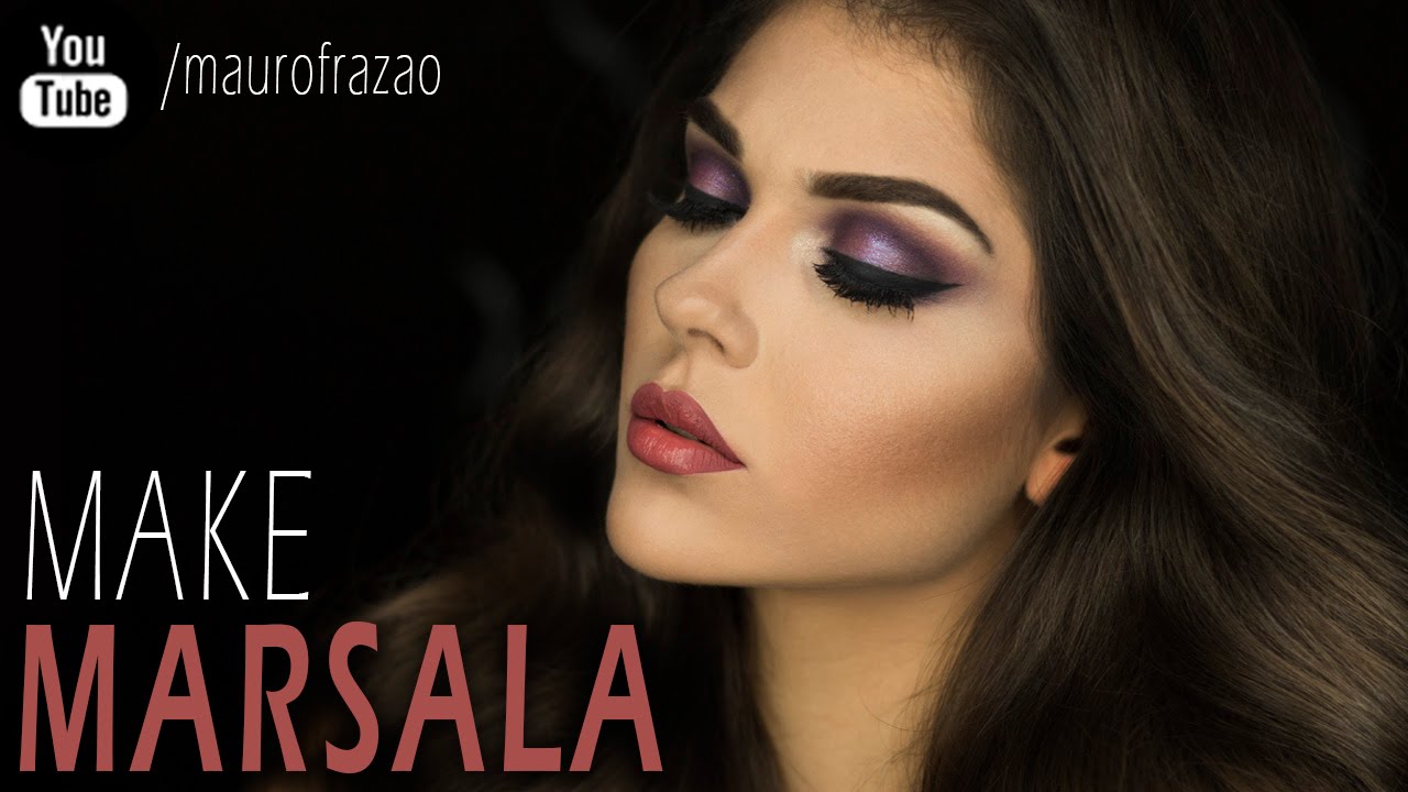 MAQUIAGEM MARSALA | MAKEUP MARSALA TUTORIAL @MAUROFRAZAO - YouTube