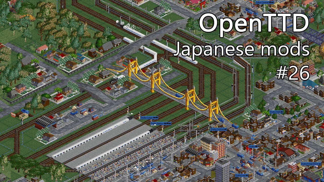 OpenTTD + Japanese mods | #26. Перевозка еды из Machida - YouTube