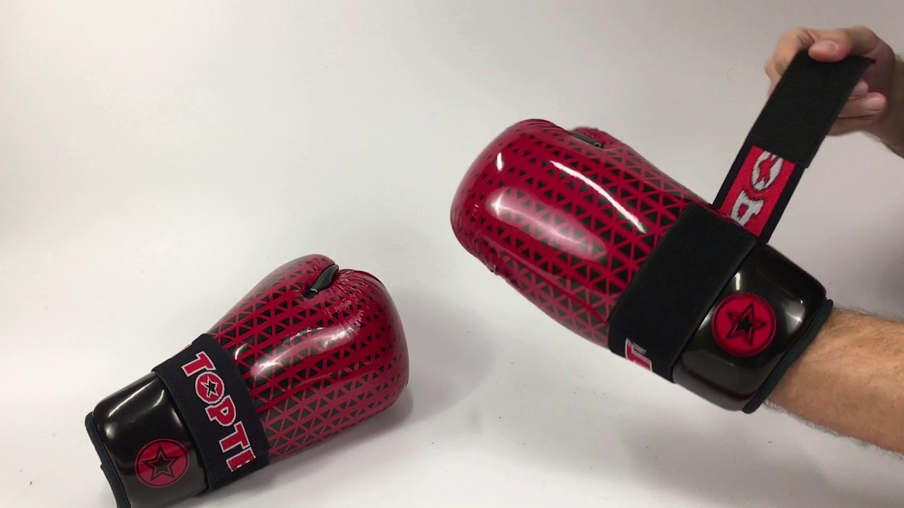 Otevřené rukavice Top Ten Glossy červená černá - YouTube