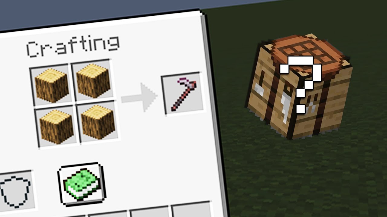 Minecraft, But Crafting Is Random... - YouTube