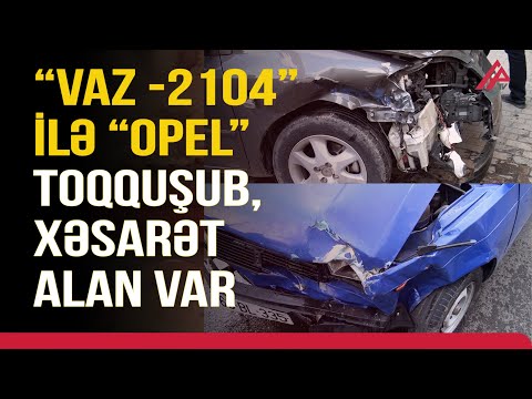 Tovuzda 2 maşın toqquşub, sürücülərdən biri xəsarət alıb | APA TV