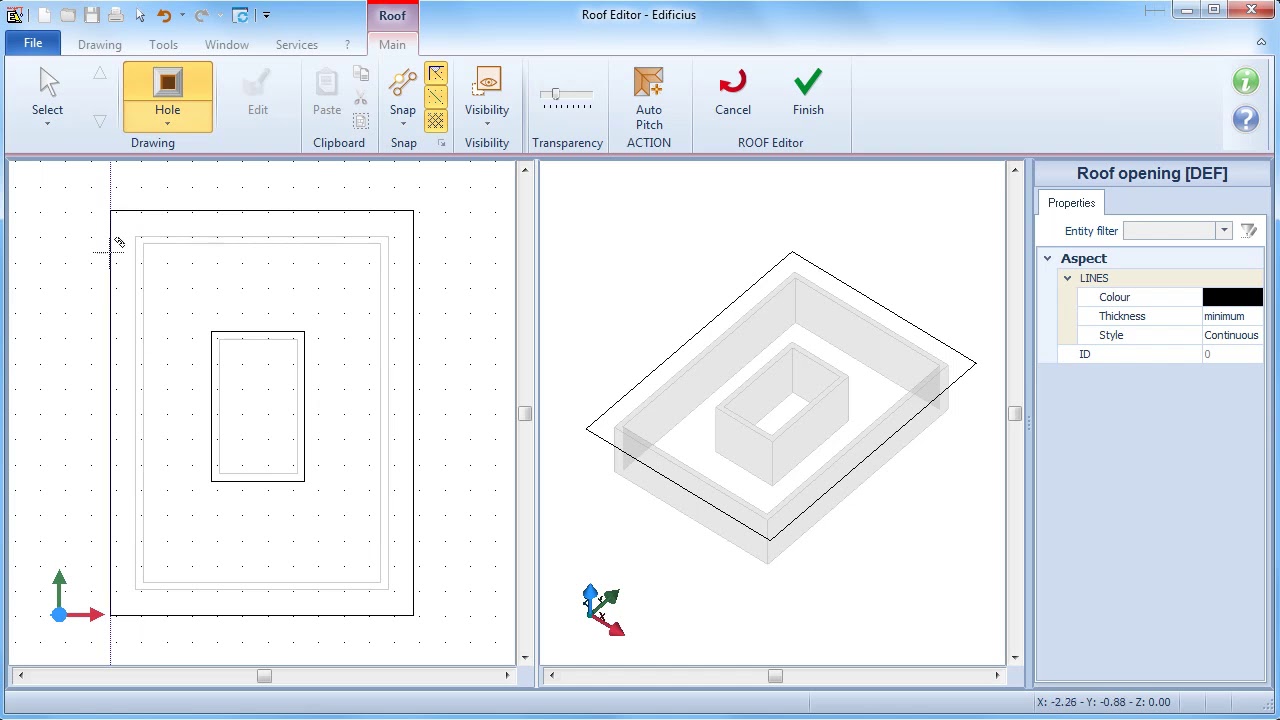 Tutorial de Edificius - Realizar un Hueco en la Cubierta - ACCA software - YouTube