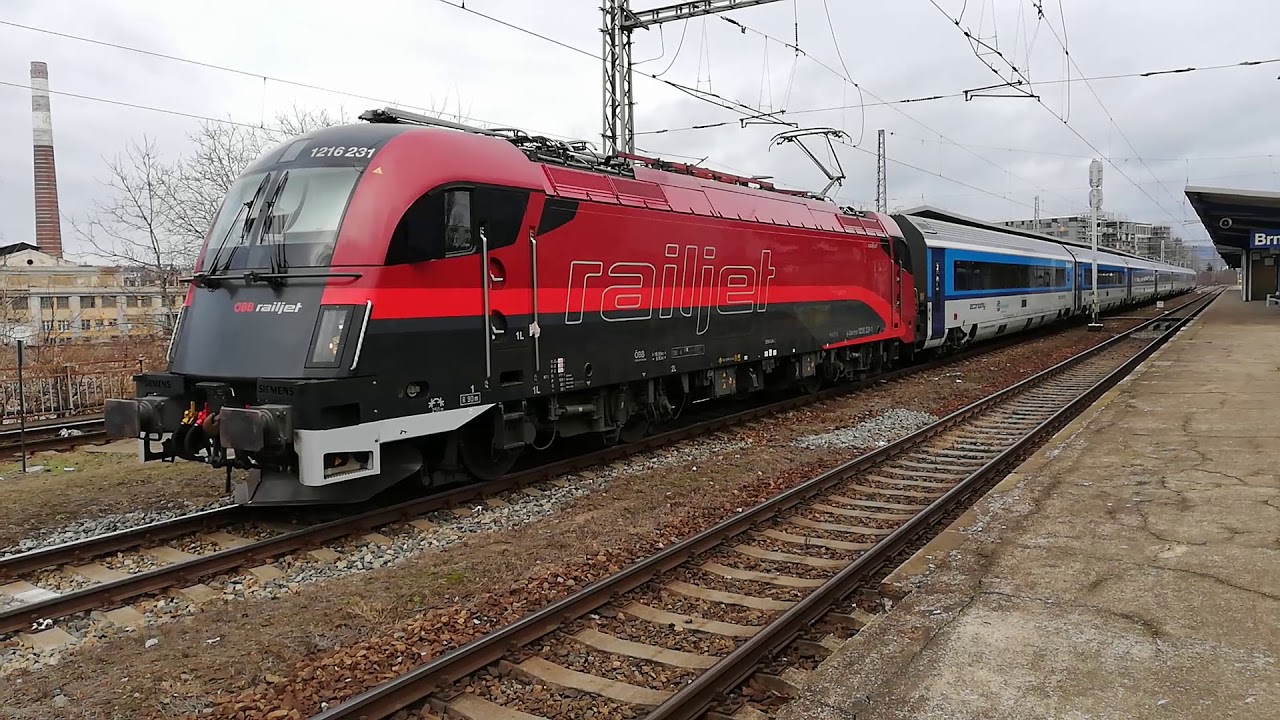 Railjet Brno- Židenice rj371 Vindobona - YouTube