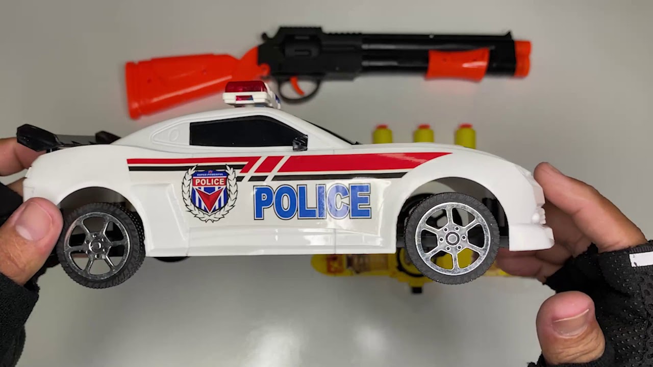Toys Guns Unboxing! Realistic Toy Gun and Police car - YouTube