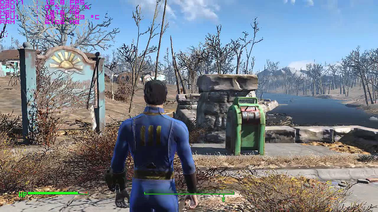 Fallout 4 - Gameplay on Intel HD Graphics 4600 - YouTube