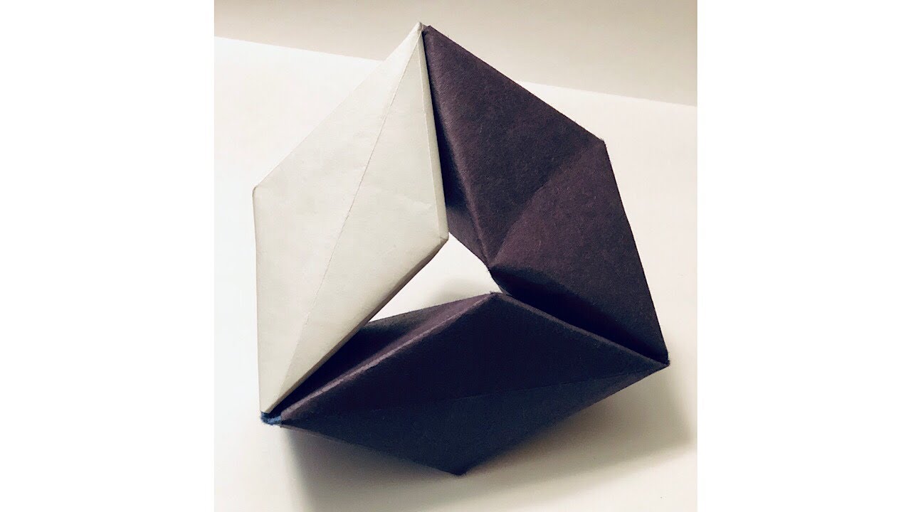ORIGAMI ROTATING TOY / INFINITE ROTATING FLEXAGON / ORIGAMI MAGIC ...