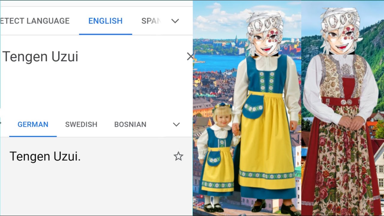 issei as İn Different Languages Tengen Uzui Anime Demon Slayer - YouTube