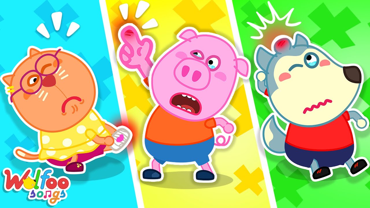 No No! My Friends Got Hurt | Friends Got a Boo Boo Song | Wolfoo ...