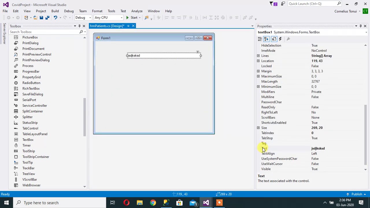 Interpreting Database Fields to User Interface Controls - YouTube