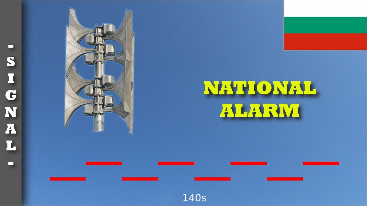 Siren signal "NATIONAL ALARM" (Bulgaria 🇧🇬) | ECN 1200 - YouTube