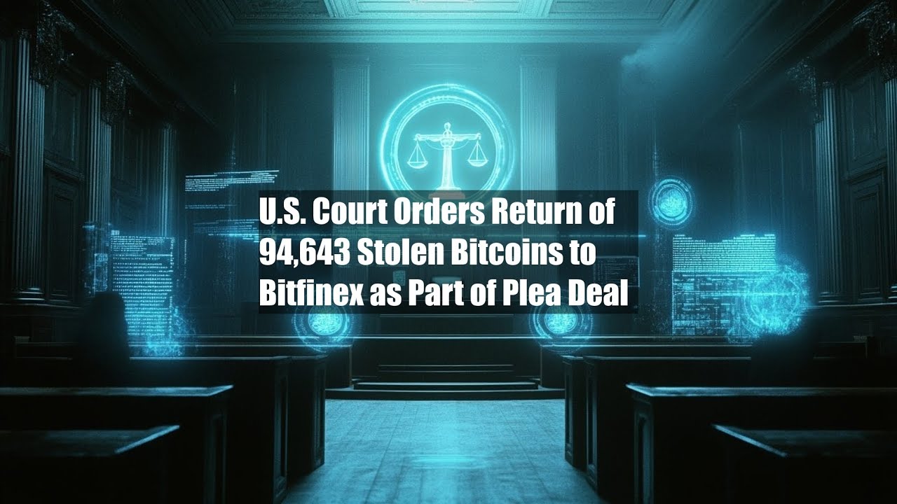 U.S. Court Orders Return of 94,643 Stolen Bitcoins to Bitfinex as - YouTube