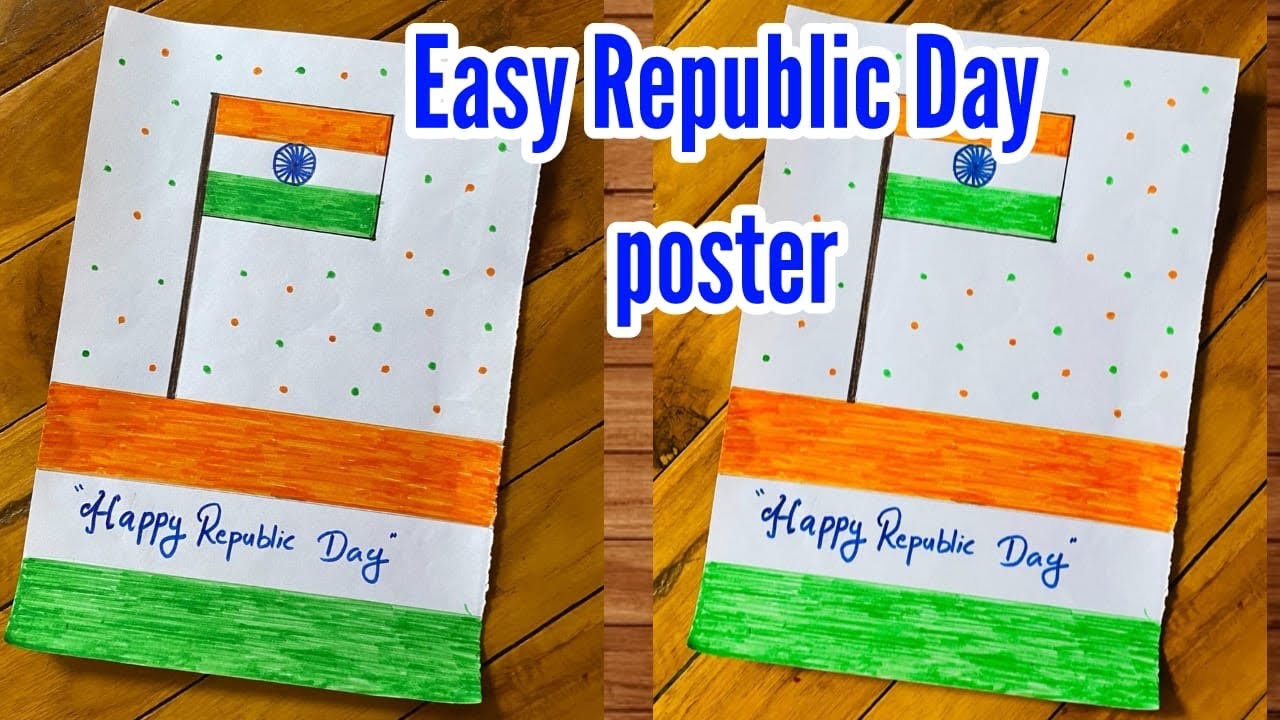 Republic Day Drawing Easy Steps / Republic Day Poster Drawing / How to ...