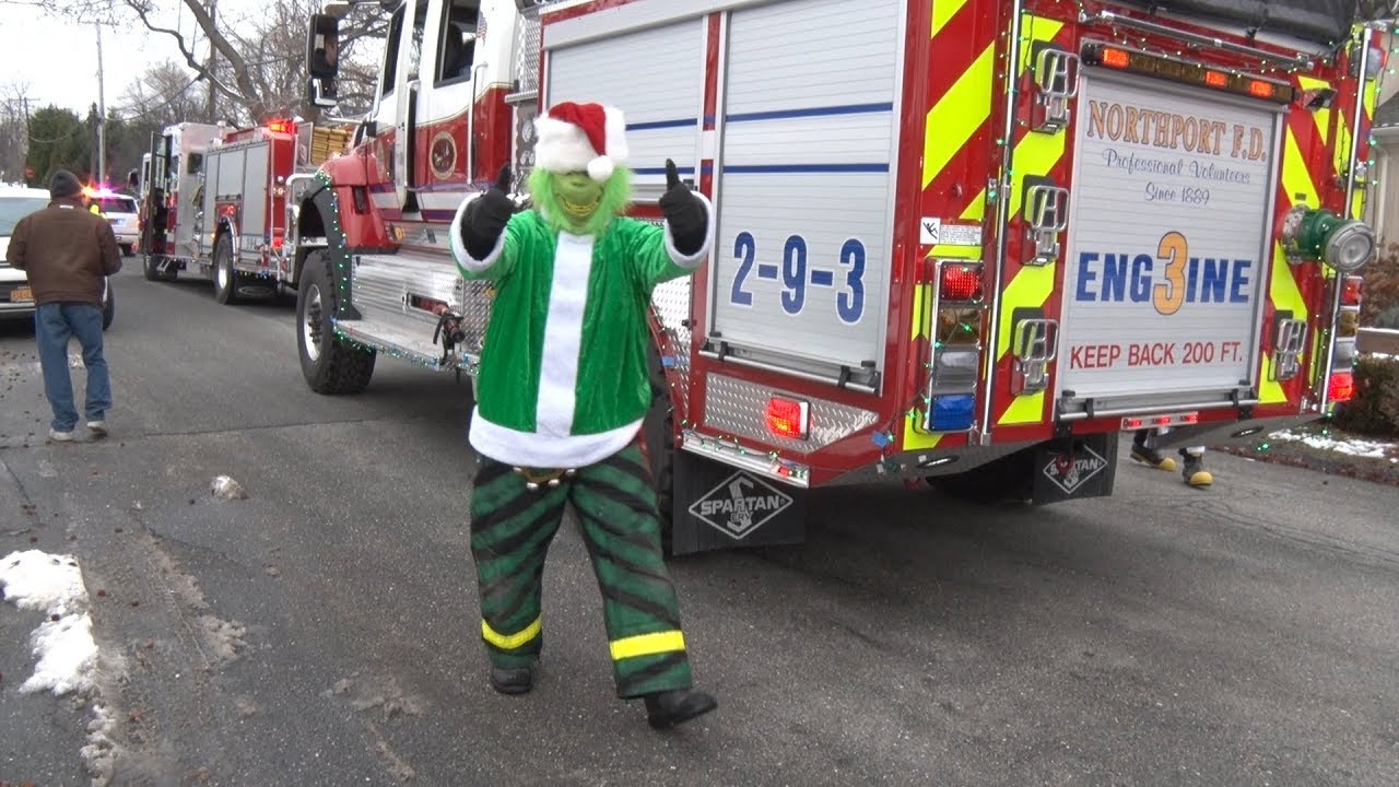 2017 Northport,NY Fire Department Santa Run 12/16/17 - YouTube