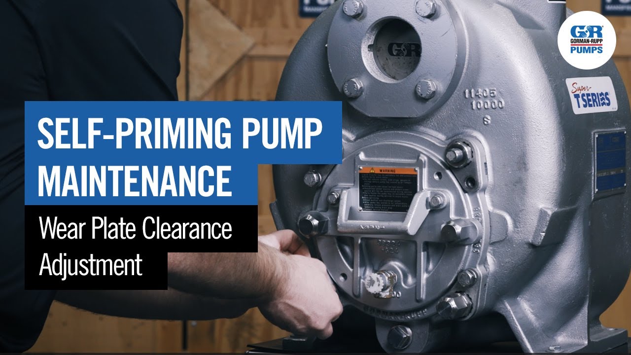 Self-Priming Pump Maintenance | Wear Plate Clearance Adjustment - YouTube
