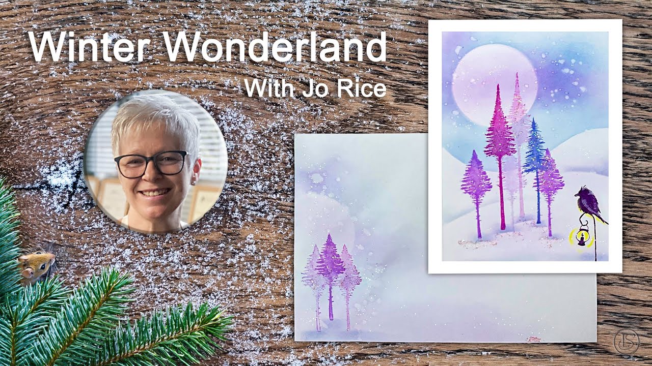 Winter Wonderland – A Lavinia Stamps Tutorial with Jo Rice - YouTube