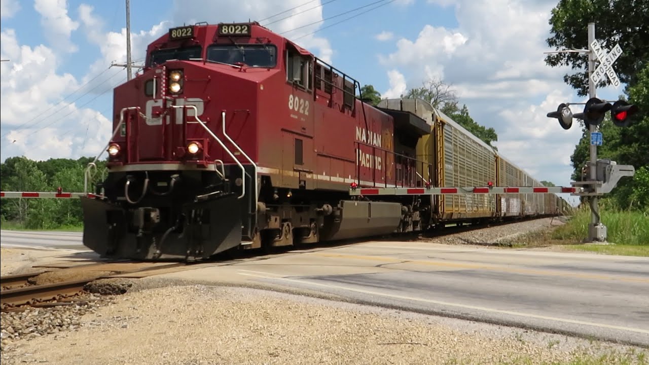 CP And Amtrak Action Around The CP Watertown Sub with A Rare K3HL on CP 8022 AC4400CWM! - YouTube