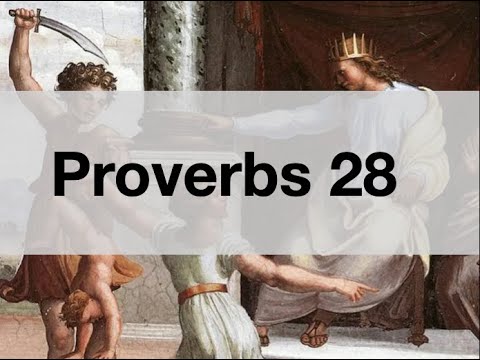 Proverbs 28 Old Testament - YouTube