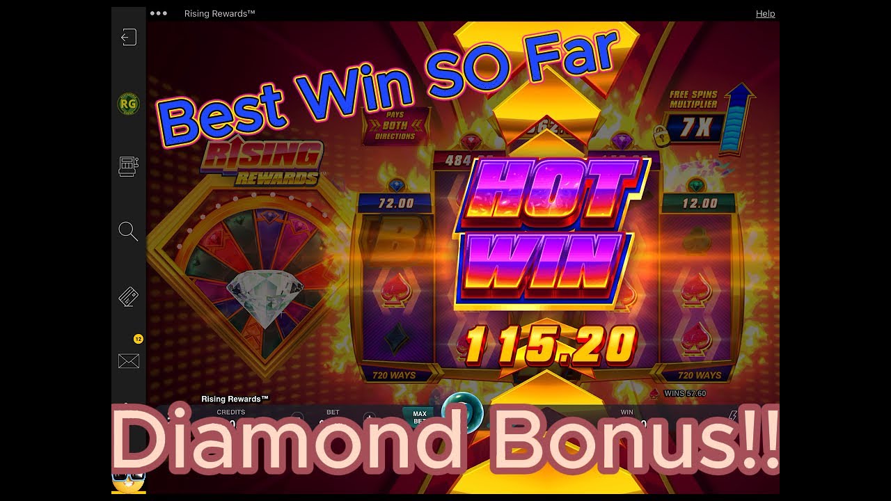 Diamond Wheel Jackpot Slot..Rising Rewards..HOT WIN!! - YouTube