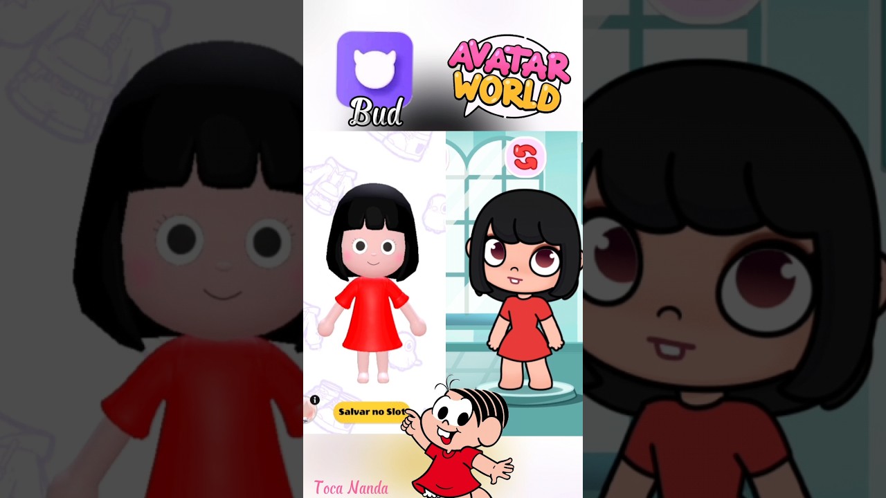 Turma da Mônica Avatar world 🆚 Bud Create #bud #budcreate #budgame# ...