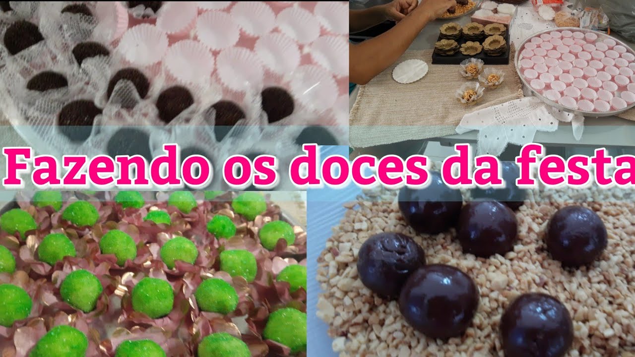 FAZENDO OS DOCES DA FESTA * PREPARATIVOS PARA FESTA DE 50 ANOS * TEMA ...