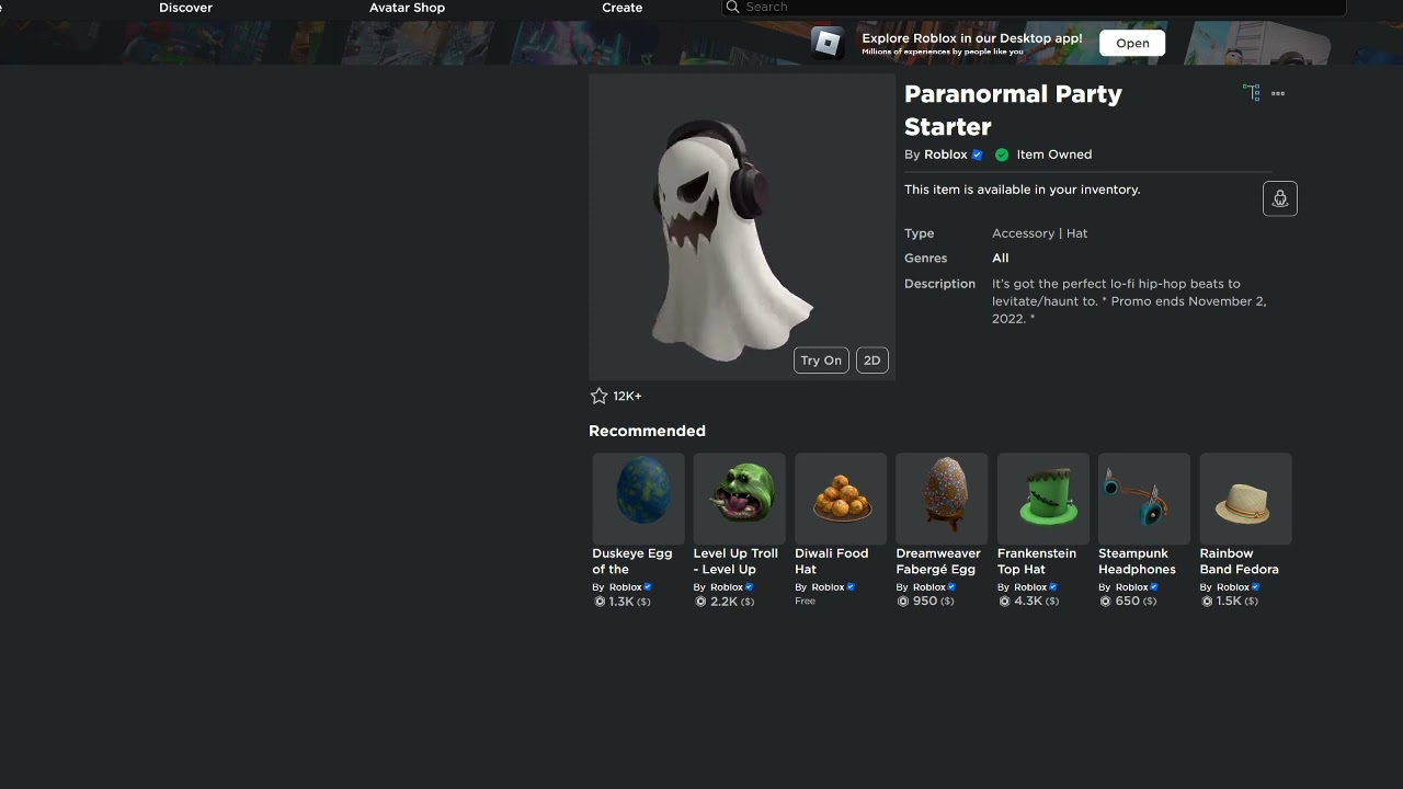 How to Get Paranormal Party Starter | Roblox - YouTube