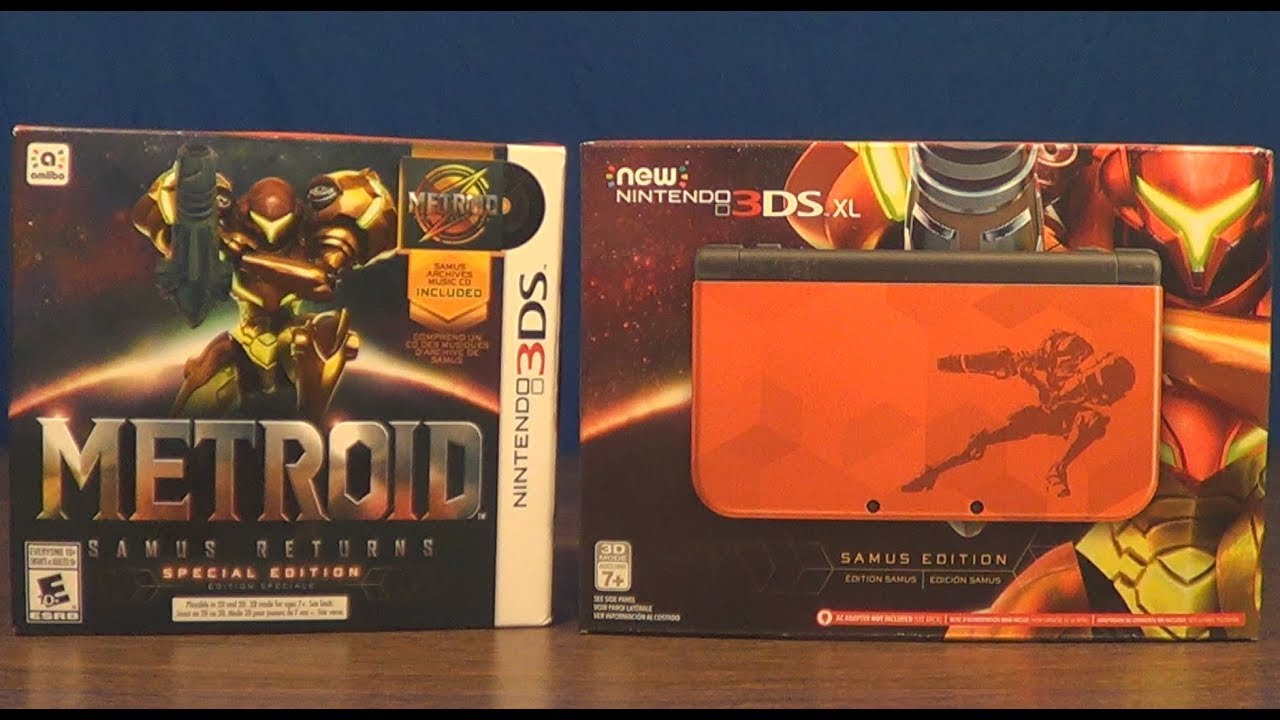 Unboxing Metroid New 3DS XL & Samus Returns Special Edition - YouTube