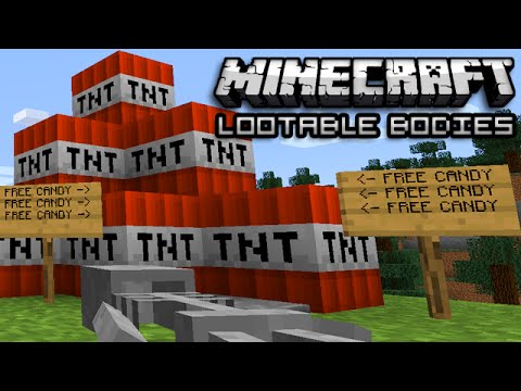 Minecraft: Unpleasant Ways To Die with the Lootable Bodies Mod - YouTube