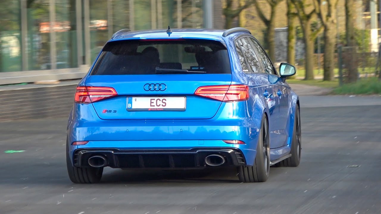 520HP Stage 2 Audi RS3 8V Sportback with Iroz Downpipe - Crazy Launch ...