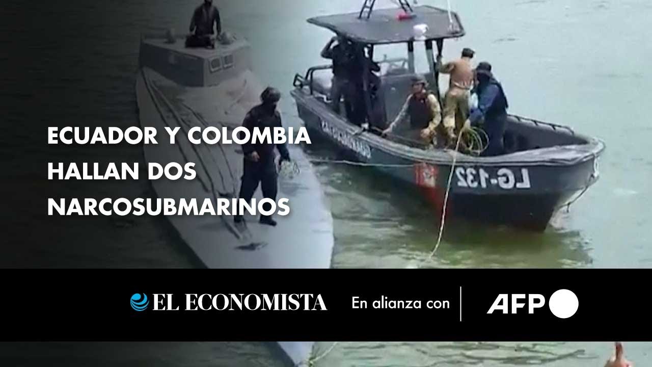 Ecuador y Colombia hallan dos narcosubmarinos - YouTube