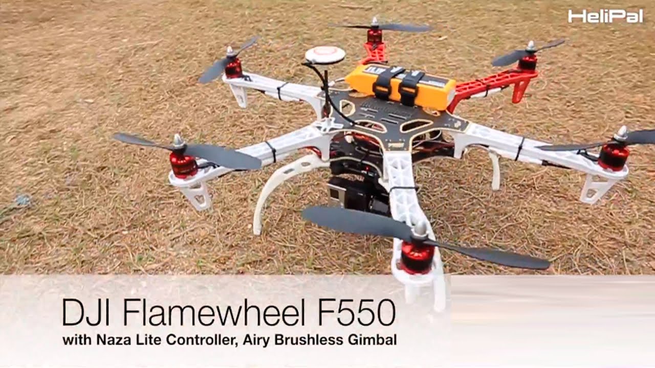DJI F550 with Naza Lite - HeliPal.com - YouTube