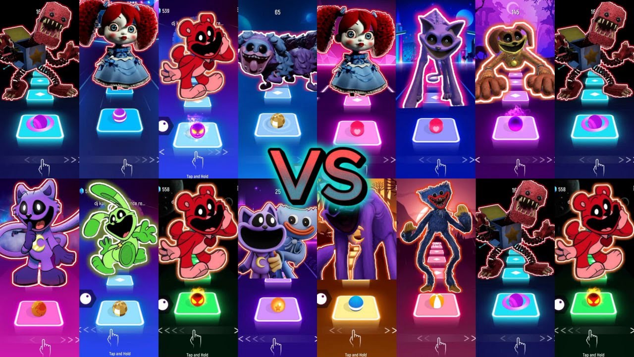 Tiles Hop Mega Coffin Poppy playtime 3, Skibidi toilet, Catnap,, freddy ...