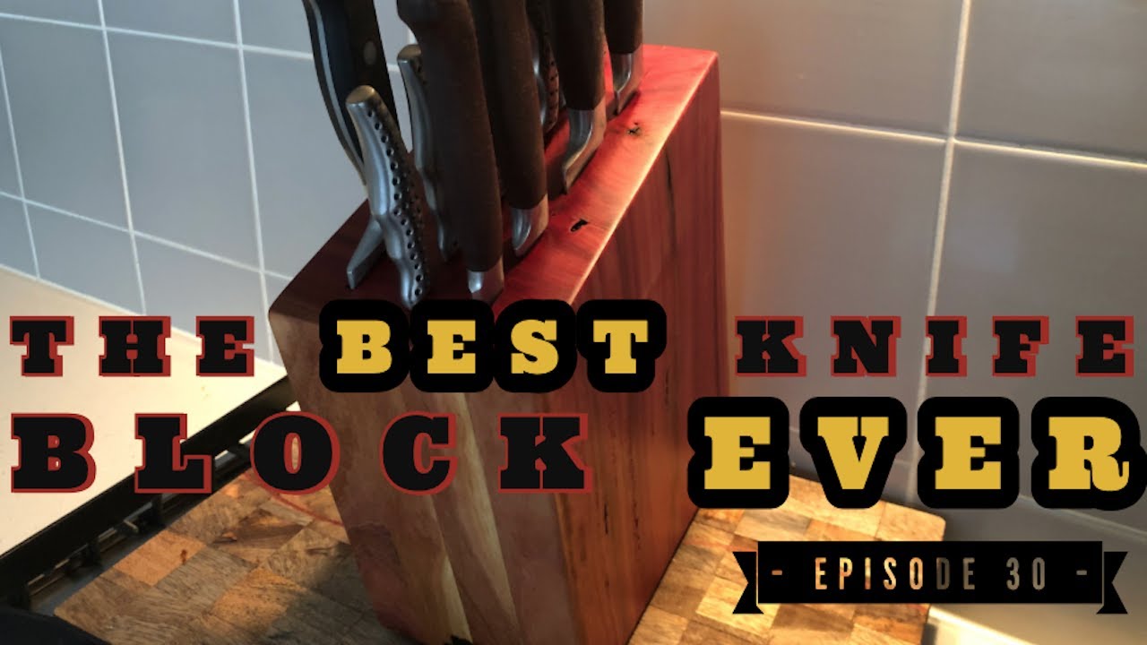 The Best DIY Knife Block EVER! - YouTube