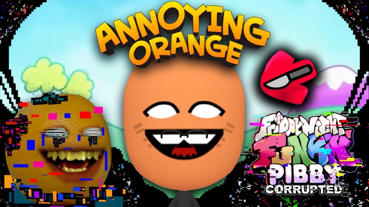 Glitched Annoying Orange SLICED Mii | Learn With PIBBY x FNF MOD! - YouTube