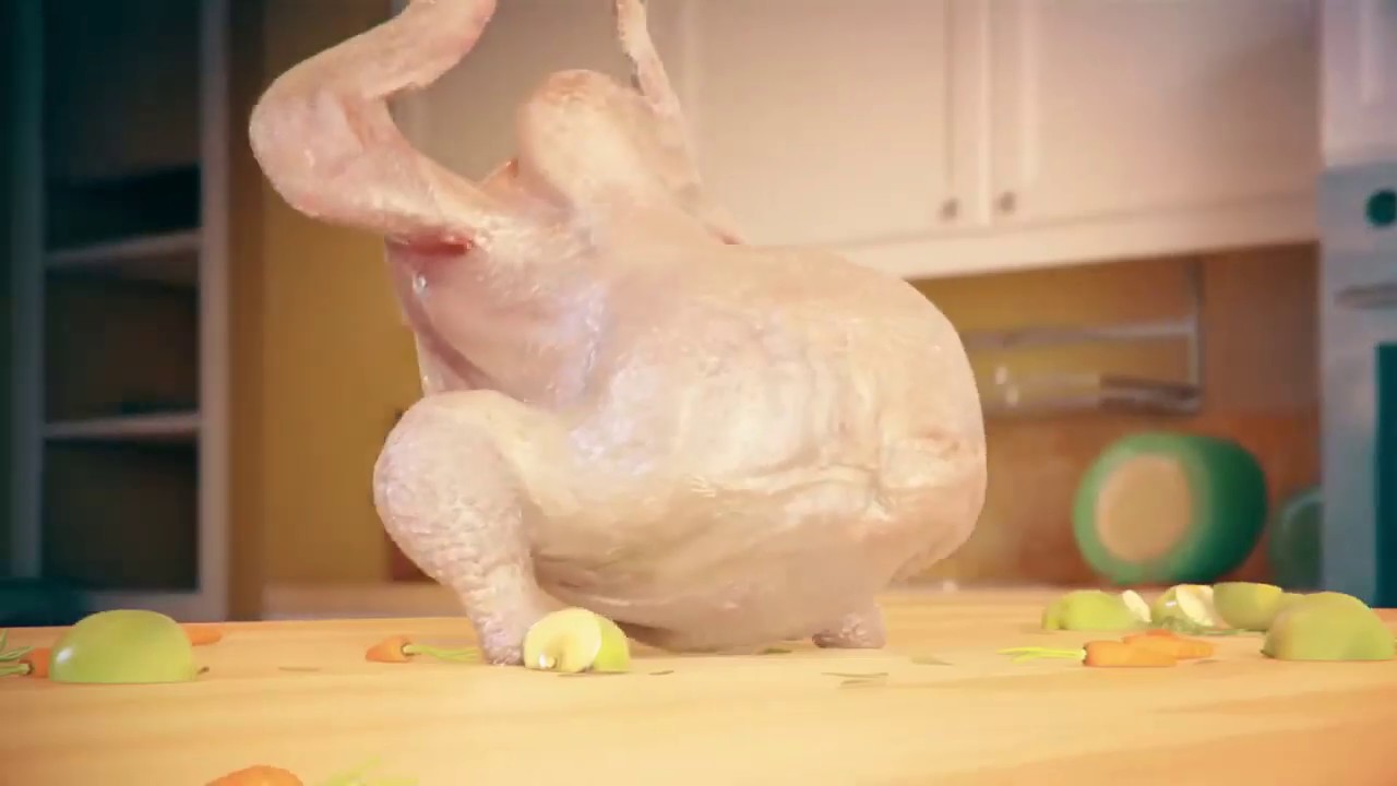 Un pollo bailando Rebota - YouTube