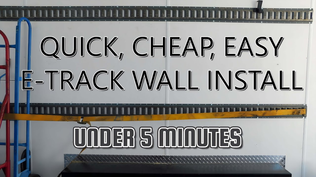 FASTEST Way to Hang E-Track in Enclosed Trailer - YouTube
