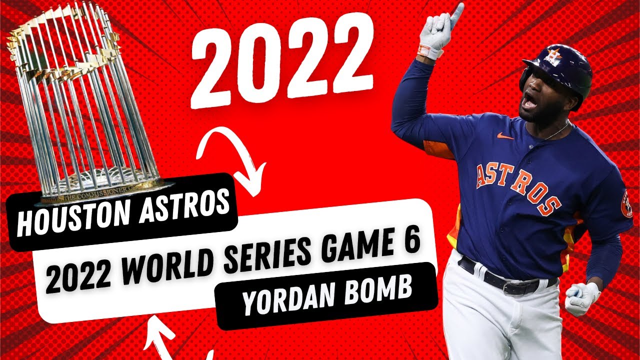Yordan Alvarez crushes Epic 450 foot Home Run in Game 6 of 2022 World ...