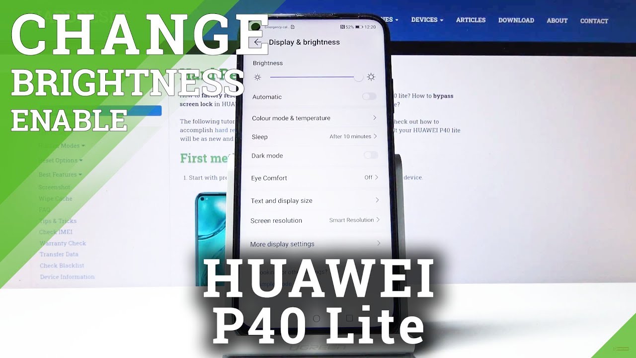 How to Set Up Brightness in Huawei P40 Lite – Enable Adaptive ...