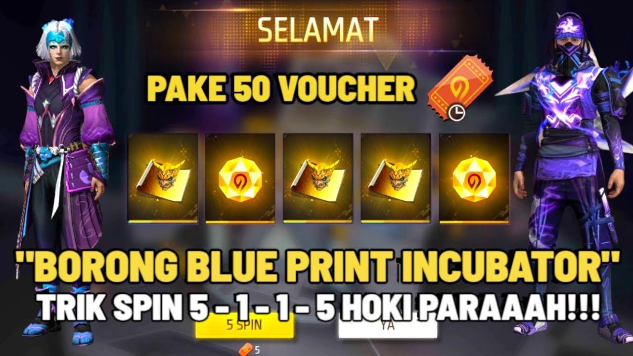 SPIN INCUBATOR PAKE 50 VOUCHER!!! PANEN BLUE PRINT PAKE TRIK INI! - YouTube