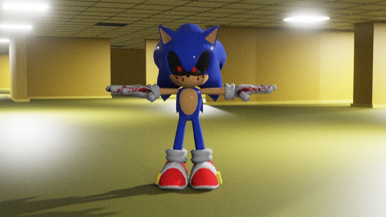 Sonic in Backrooms? (Found Footage) - YouTube