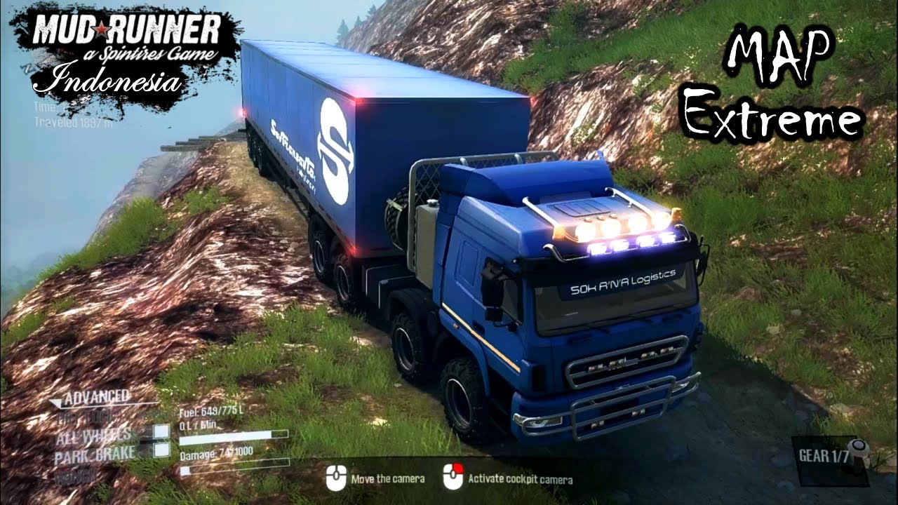 mod map extreme part 2 MUDRUNNER Gameplay INDONESIA - YouTube