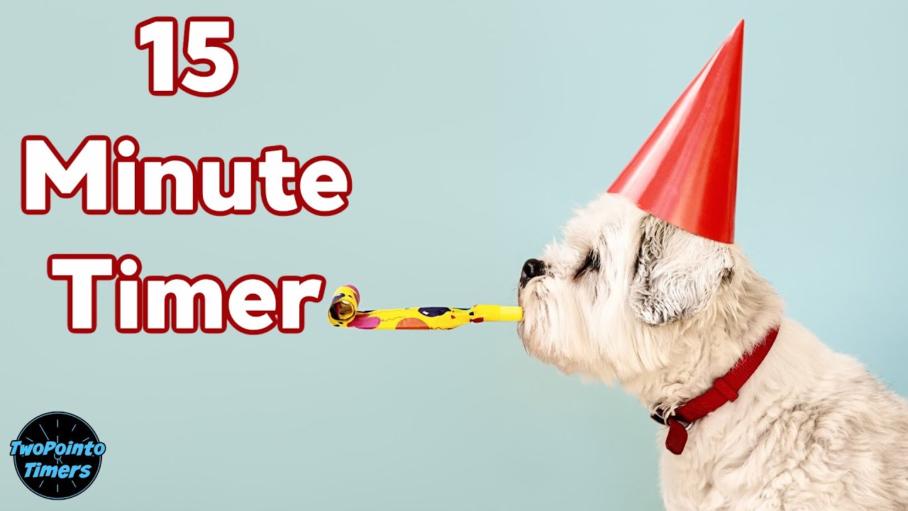 15 Minute Timer | Puppy Party Timer - YouTube