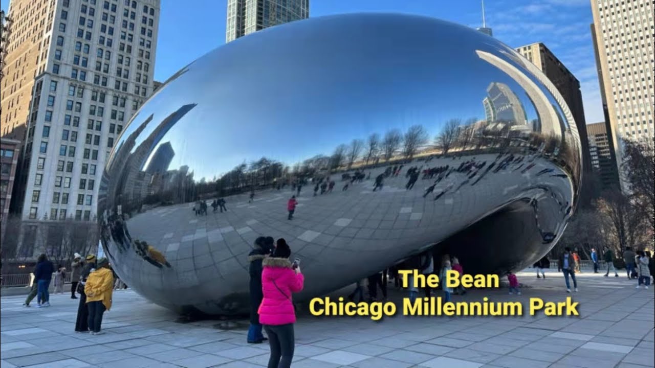 Chicago Bean & Skating At Maggie C. Daley Park 4K🔥👍⛸️ - YouTube